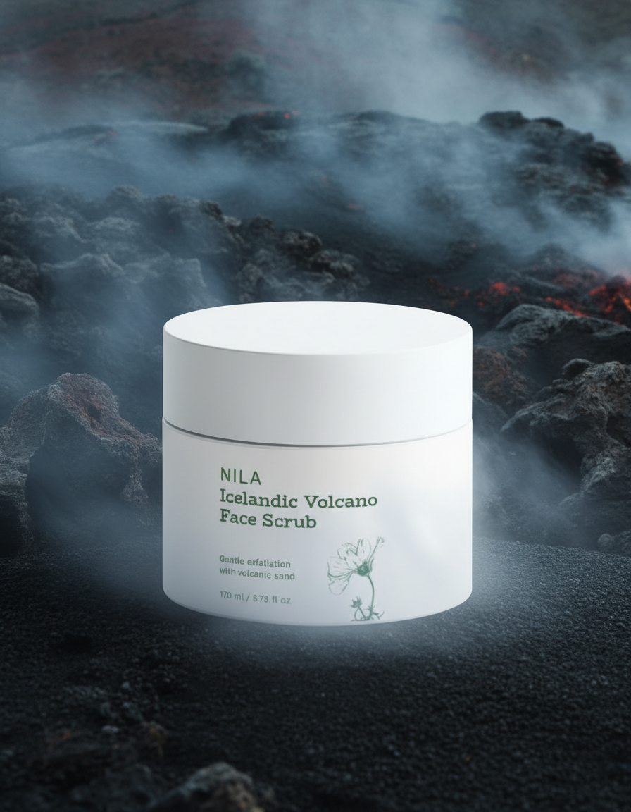 Icelandic Volcano Face Scrub – NilaNaturalCosmetics